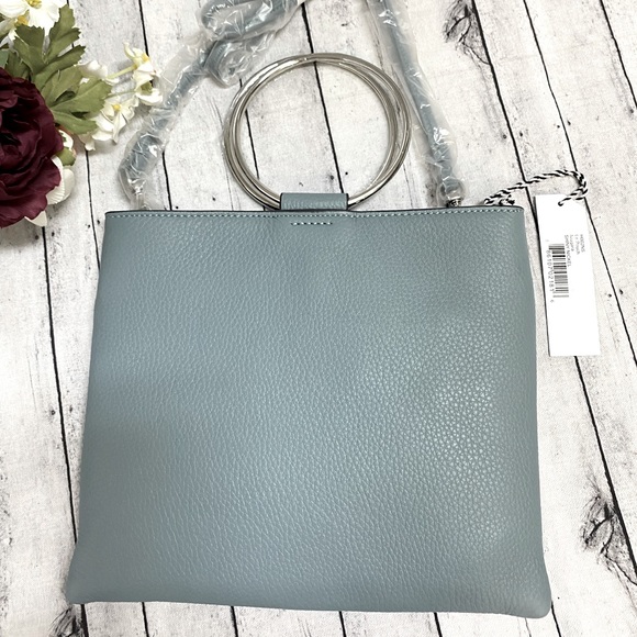Thacker | Bags | Nwt Le Pouch Niagara Shiny Nickel Leather Bagthacker ...